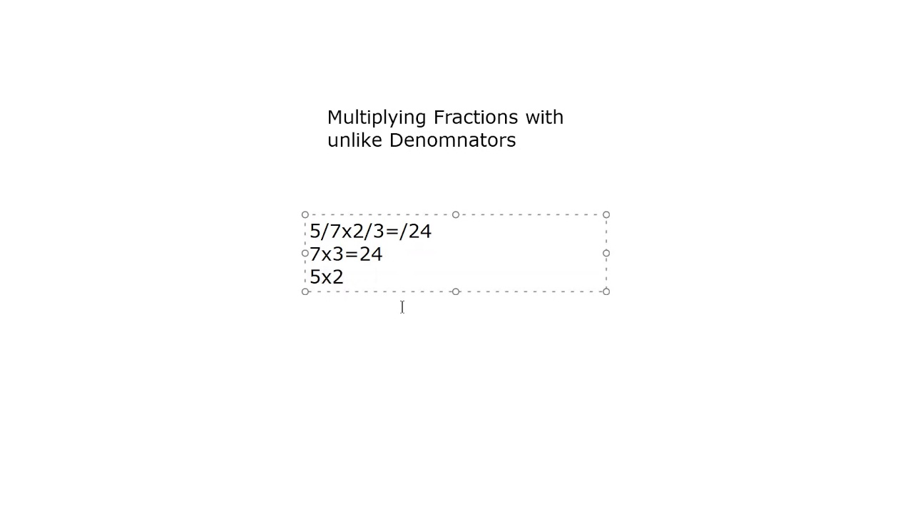 Multiplying Fractions with unlike denominators - YouTube
