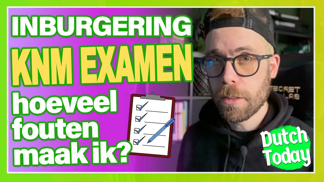 KNM EXAMEN inburgeren // NEDERLANDSE LES DUTCH LESSON // NT2 - YouTube
