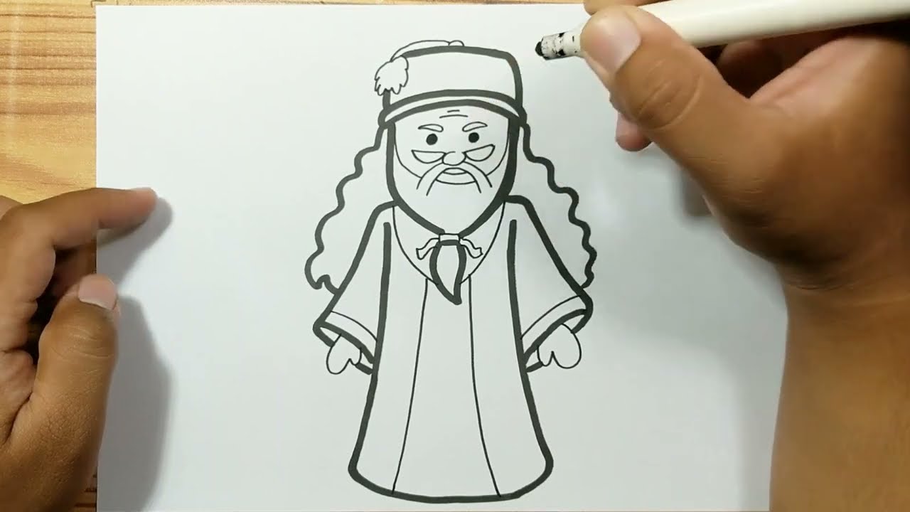 DUMBLEDORE EASY DRAWING - YouTube