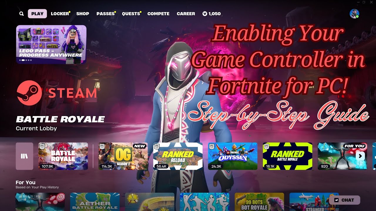 (English) Enabling your game controller in Fortnite for PC - Step by ...