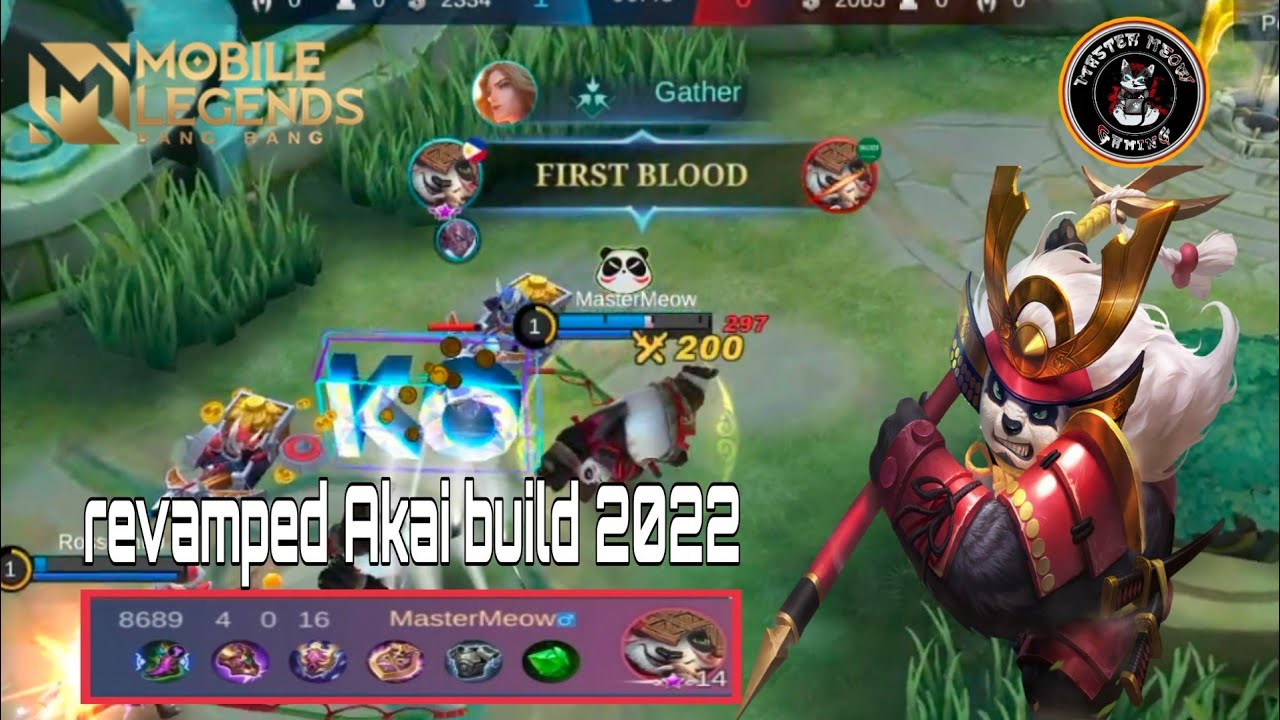 MLBB || Revamped Akai Build 2022 || MasterMeow Gaming - YouTube