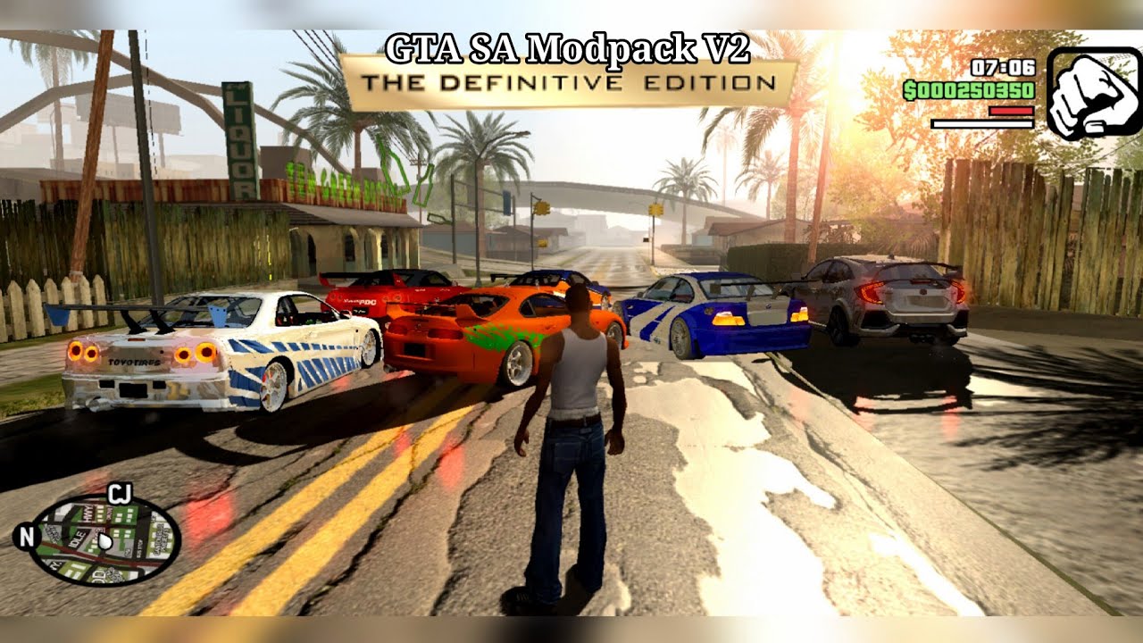 Inilah GTA SA Definitive Edition Android Modpack V2 - Full Mobil JDM ...