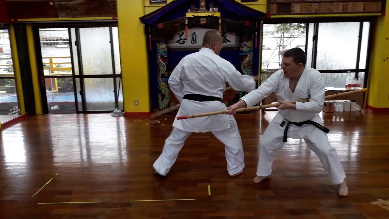 Bo jutsu bunkai element - YouTube