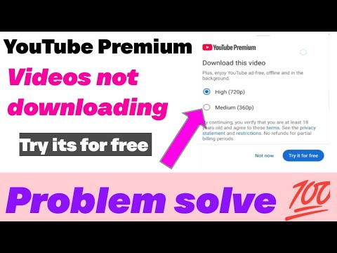 YouTube videos not downloading problem | YouTube video try it for free problem solve 💯