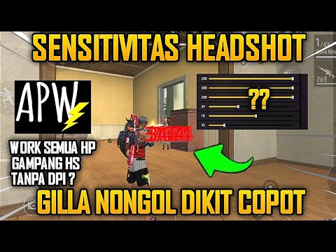 SENSITIVITAS APW FF ASLI 2024🥵SENSITIVITAS FF AUTO HEADSHOT TERBARU ...