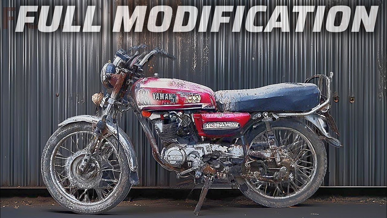 Yamaha rx 100 full modification - YouTube