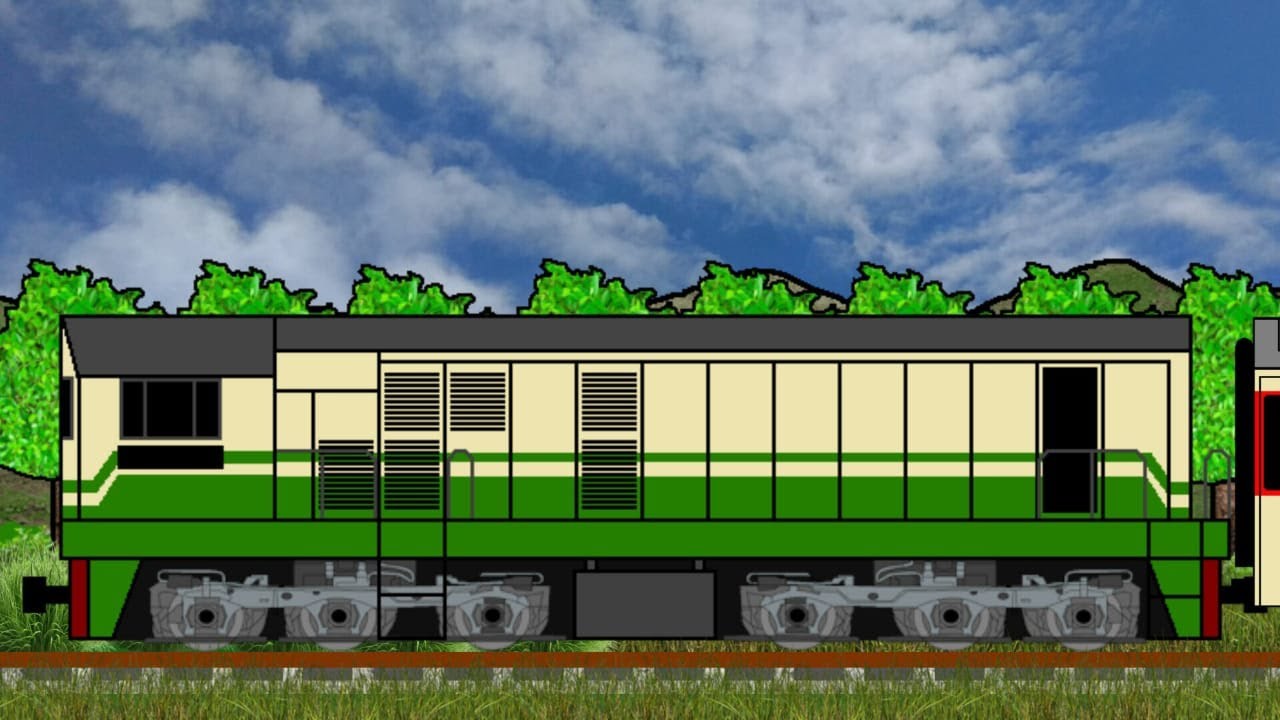 Kereta api Limex Sriwijaya Era PJKA ft BB 202 - YouTube