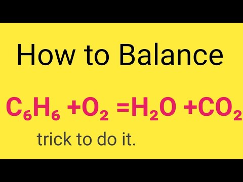 C6H6 +O2 =H2O +CO2 Balanced Equation ||Benzene + Oxygen Combustion ...