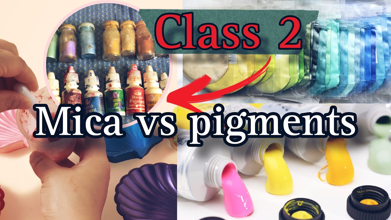 CLASS 2 || Difference between Mica/Pigments || Lyallpur Resinart - YouTube