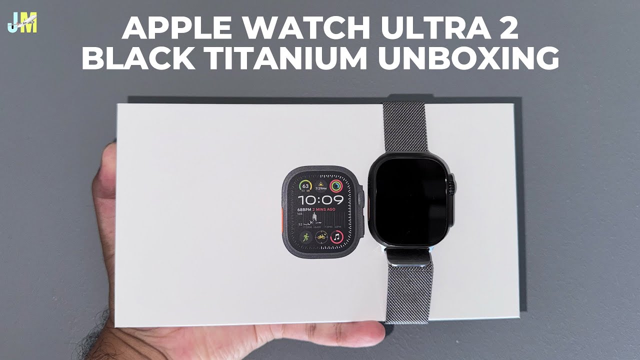 Apple Watch Ultra 2 Black Titanium UNBOXING + Milanese Loop - YouTube