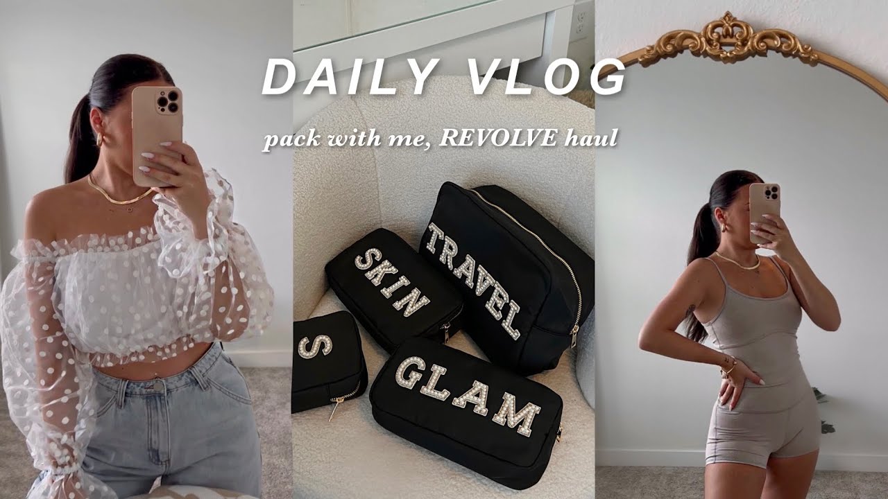 VLOG: Revolve Fall Haul 2022, Pack with Me Vlog, Day in my Life as a ...