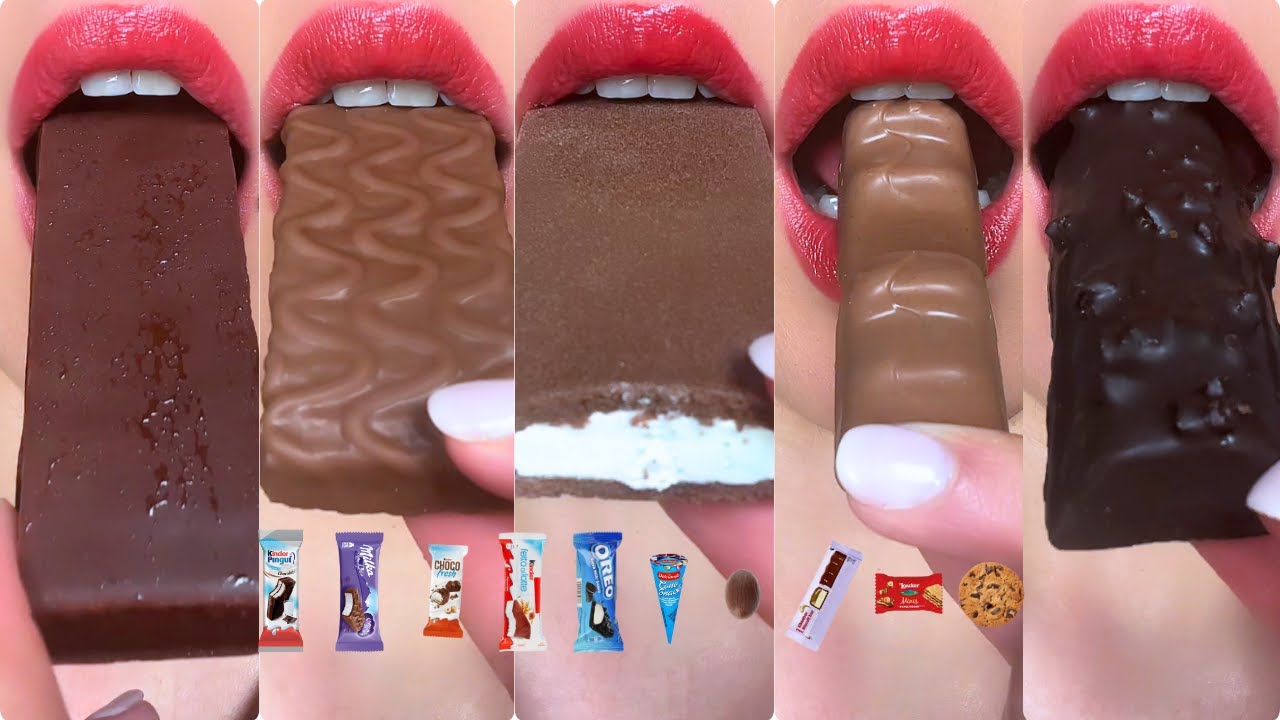 ASMR Satisfying Eating Emoji Food Challenge 15 MINUTES COMPILATION 1시간 ...