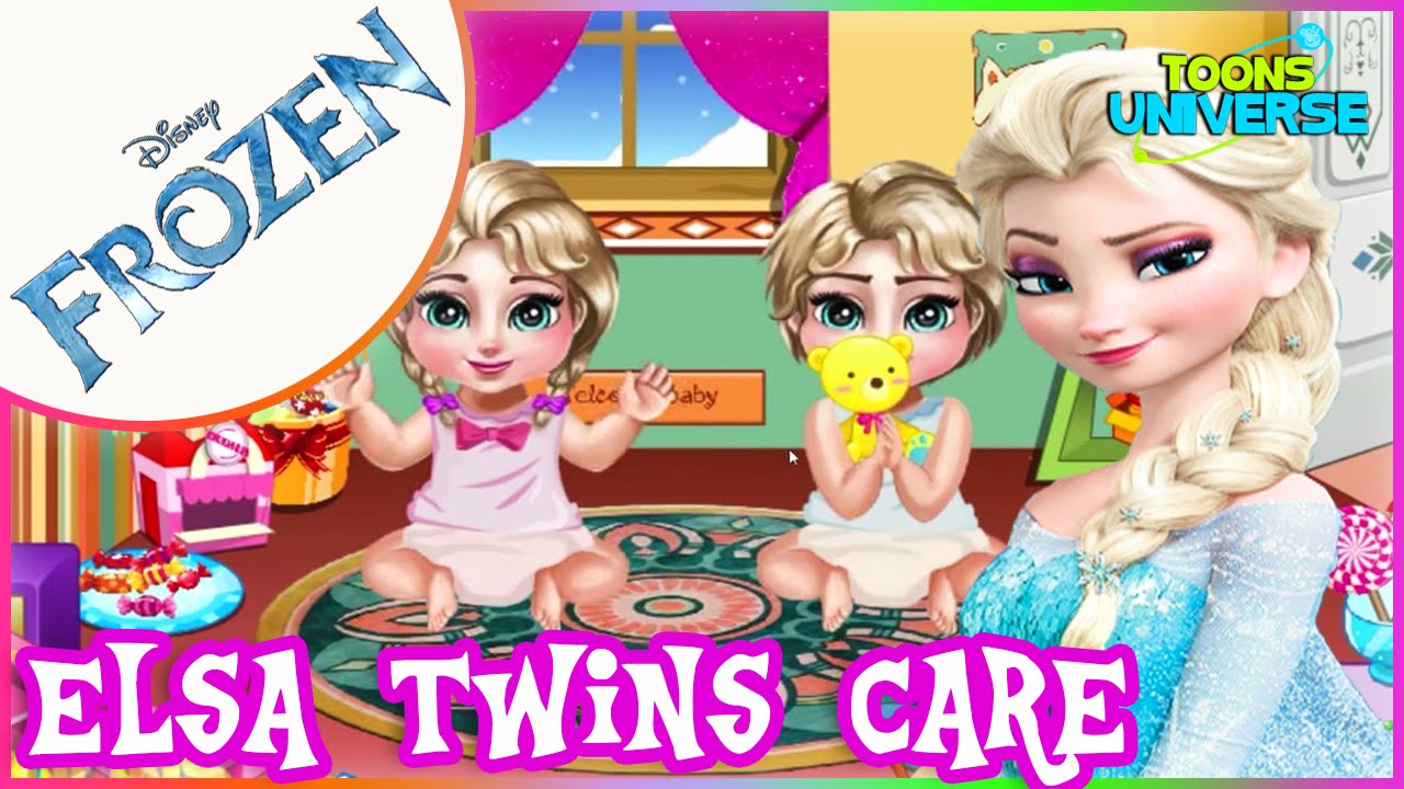 💫 Disney Frozen Princess Elsa Twins Care Baby Game for Girls - YouTube