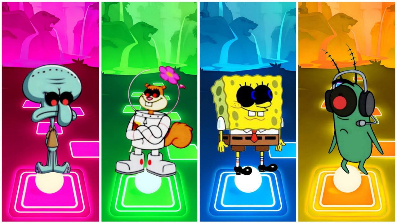 🔥Squidward EXE vs Sandy Cheeks EXE vs Spongebob EXE vs Plankton EXE ...