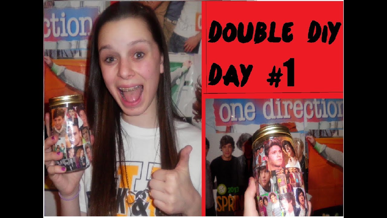 DOUBLE DIY DAY #1: One Direction Jar! - YouTube