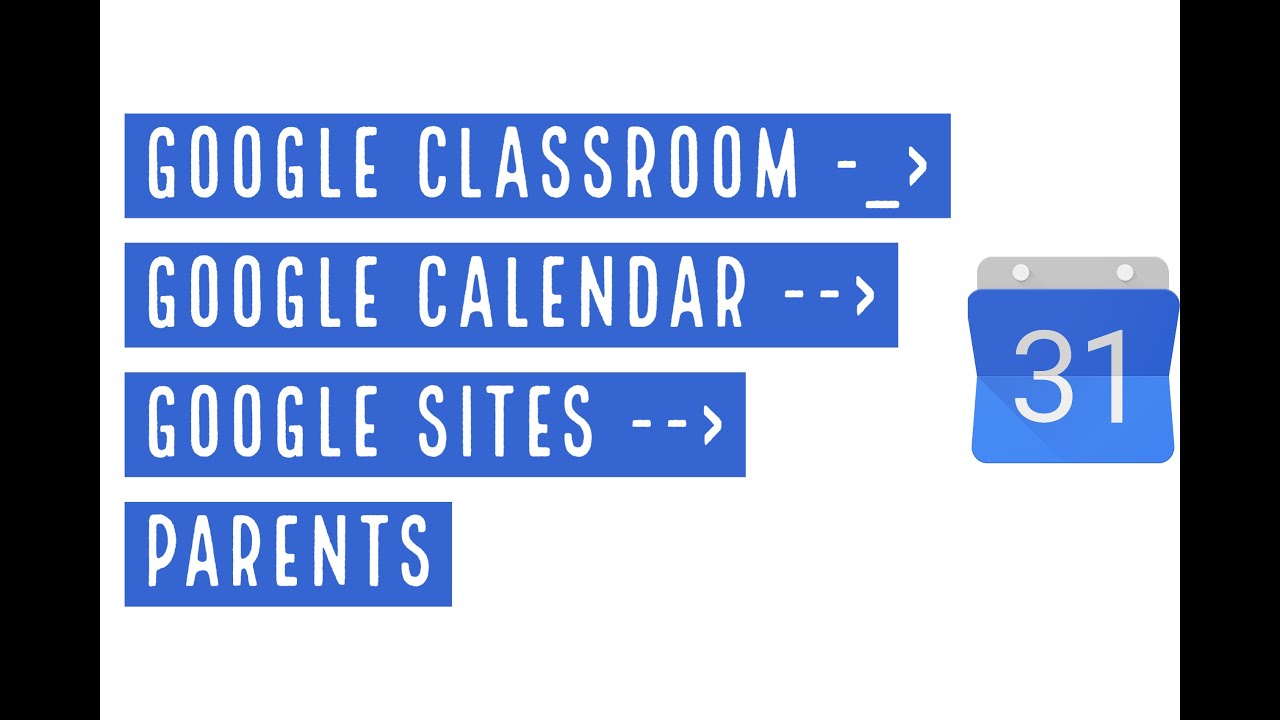 Google Classroom Calendar to Google Sites - YouTube