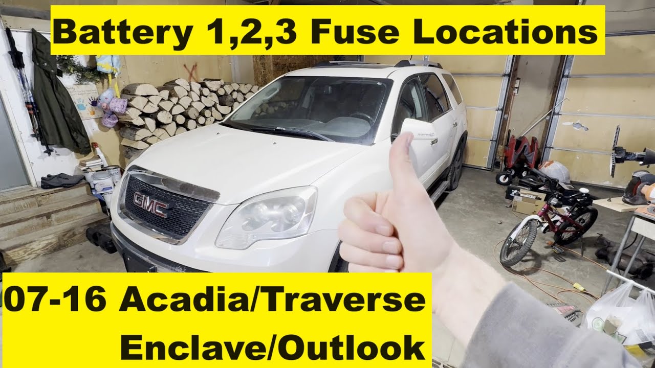 Battery Fuse Location GMC Acadia 07 08 09 10 11 12 13 14 15 16 2010 ...