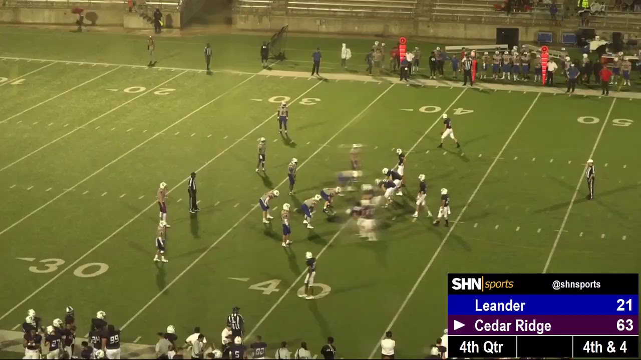 High School Football - Leander Lions vs. Cedar Ridge Raiders - 9/21 ...