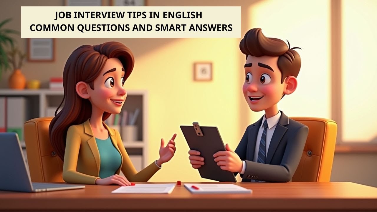 Job Interview Tips in English | Common Questions and Smart Answers ...