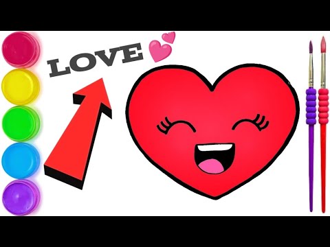 LOVE || How to Draw a Heart'(Dil) for step by step drawing for ...