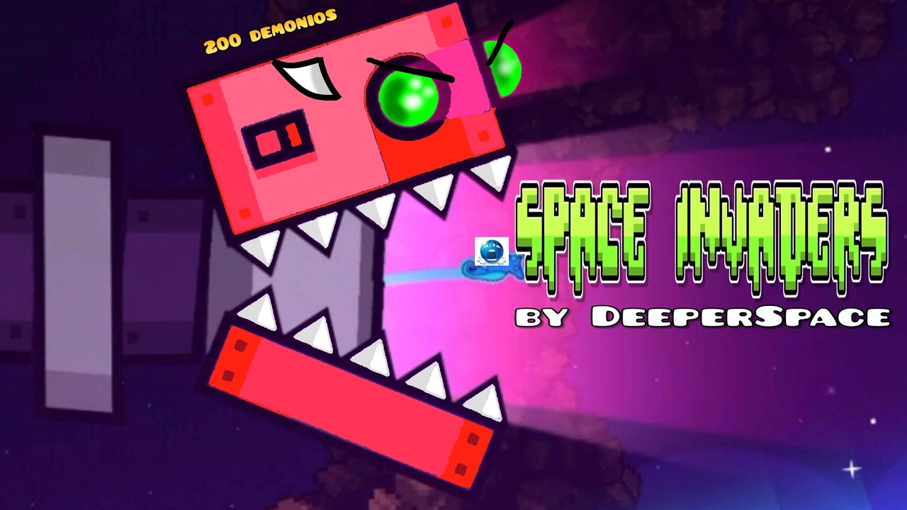 [200 Demons] "Space Invaders" by DeeperSpace 100% (All Coins) | Hard ...