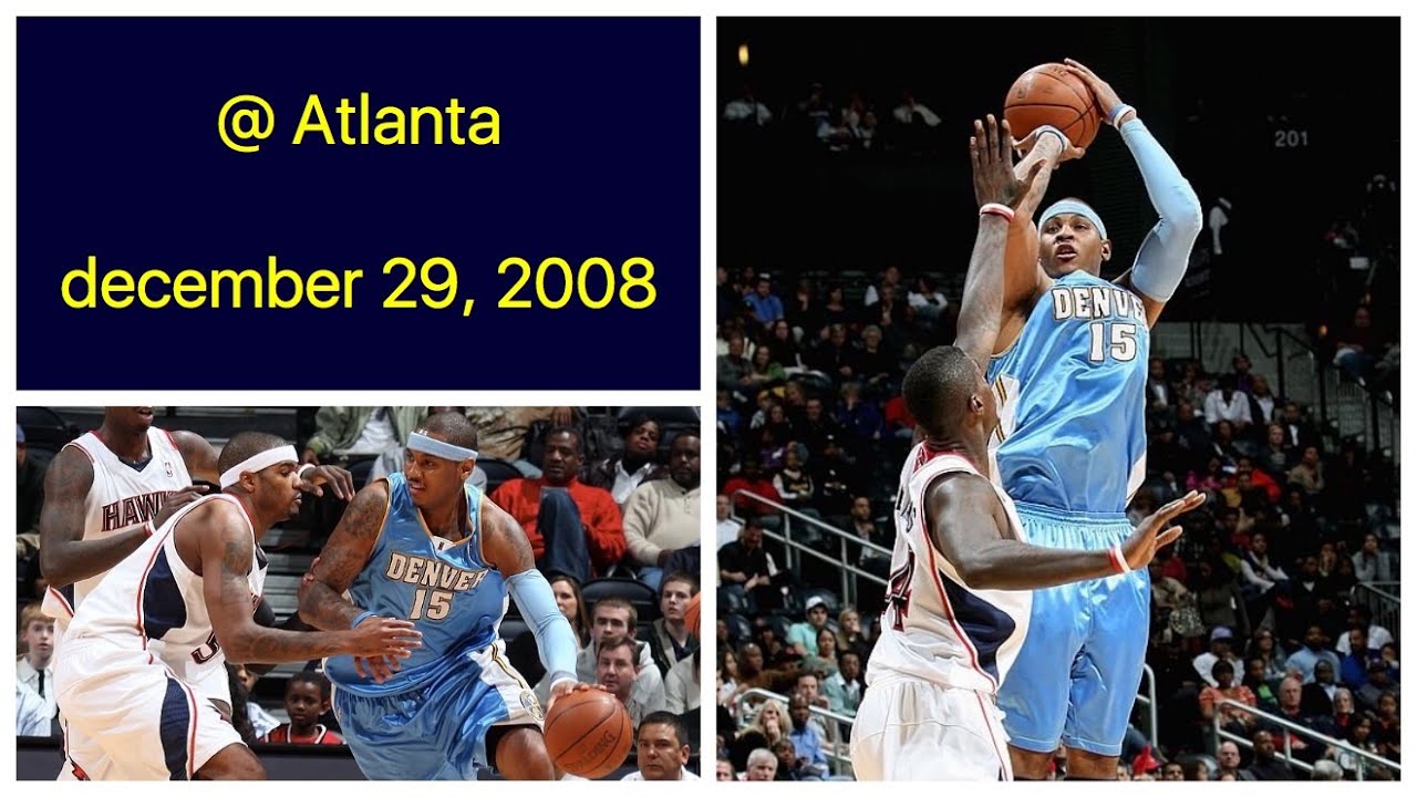 Carmelo Anthony 16 pts @ Atlanta Hawks Highlights (december 29, 2008 ...