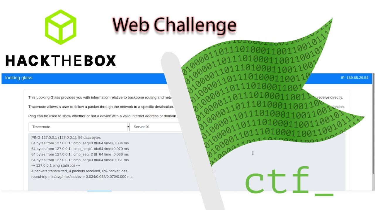 HTB: looking glass - Web Exploitation Challenge [HackTheBox] - YouTube