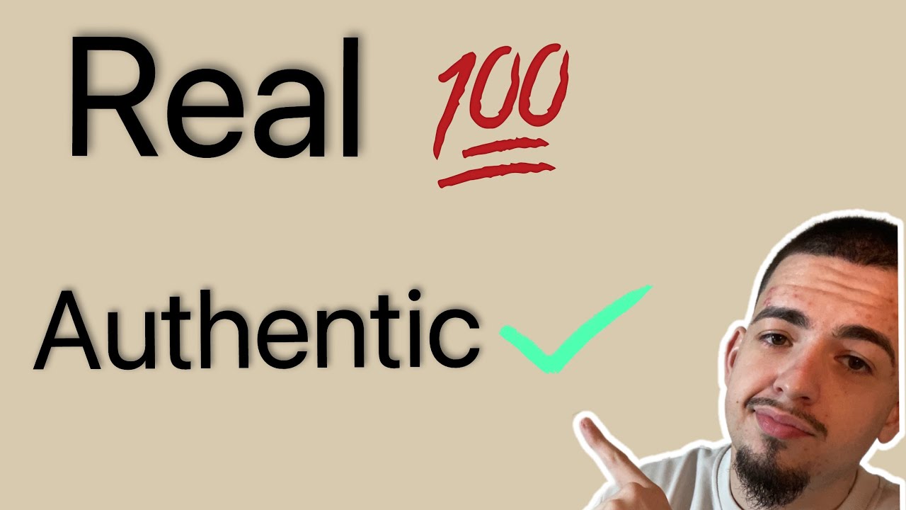 Being Real…Being Authentic ‼️💯 - YouTube