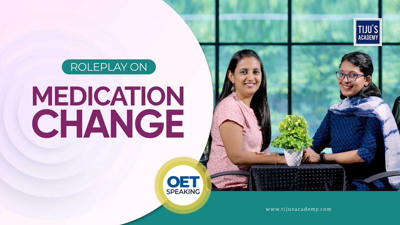 OET Speaking Role Play on Medication Change - YouTube