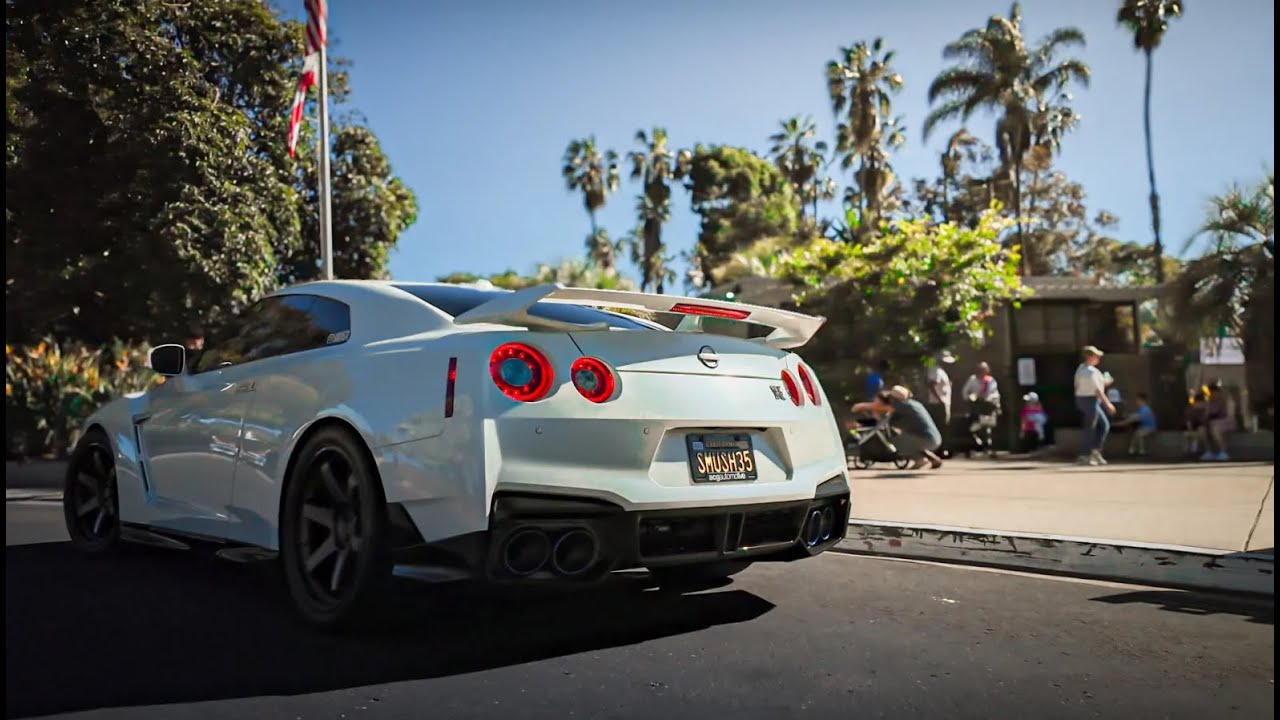 Built R35 Breaks Necks at Balboa Park | 4K - YouTube