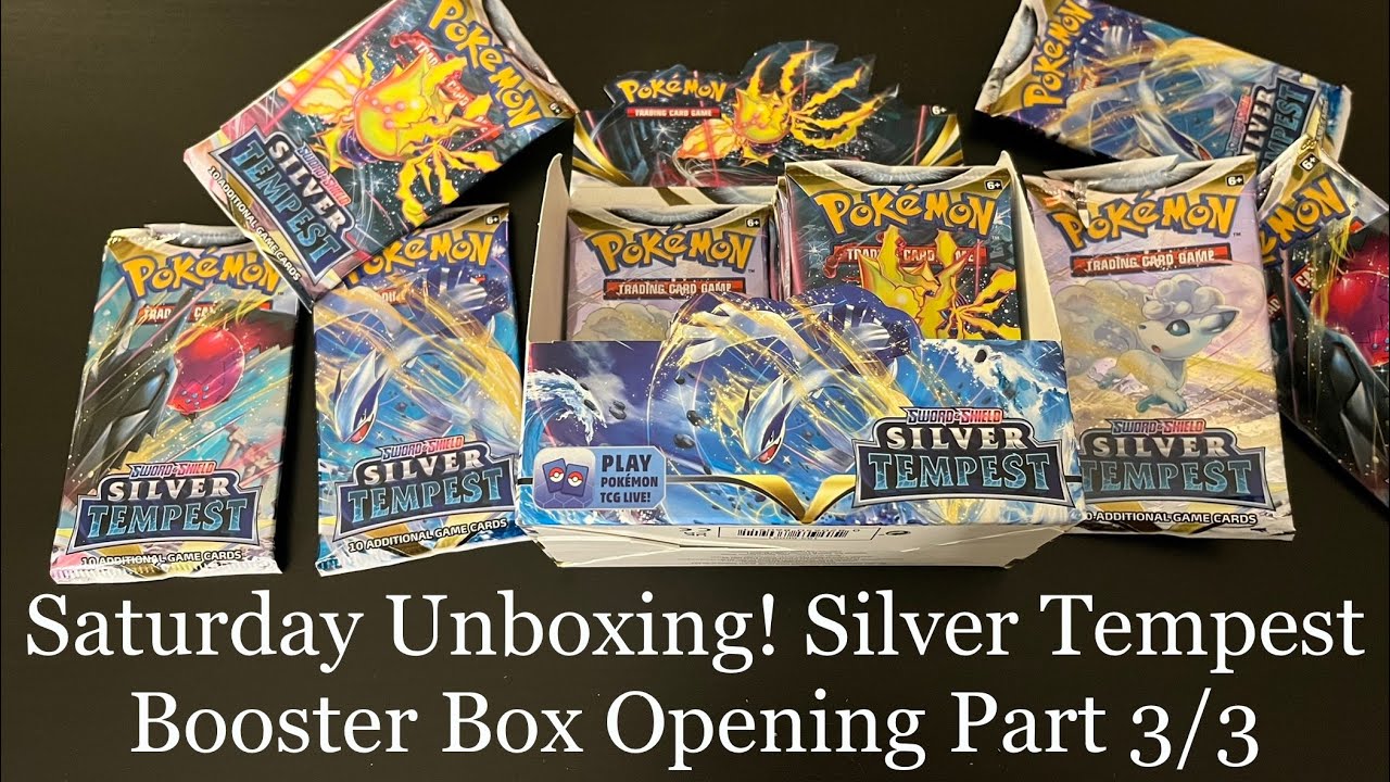 [4K] Saturday Unboxing! Pokémon TCG Silver Tempest Booster Box Opening ...