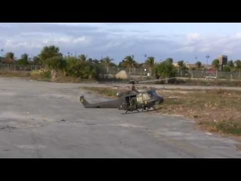 UH-1 Huey D engine start up and hover - YouTube