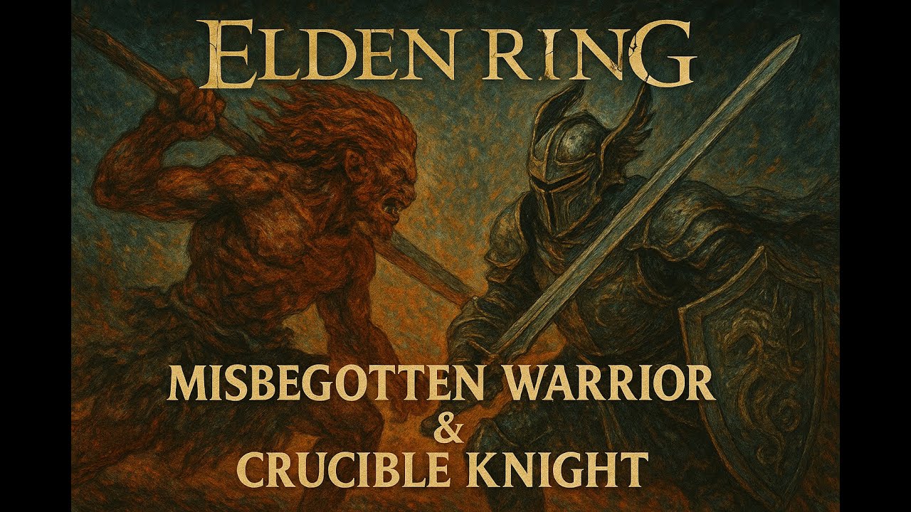 Elden Ring | Crucible Knight & Misbegotten Warrior Boss Fight - YouTube