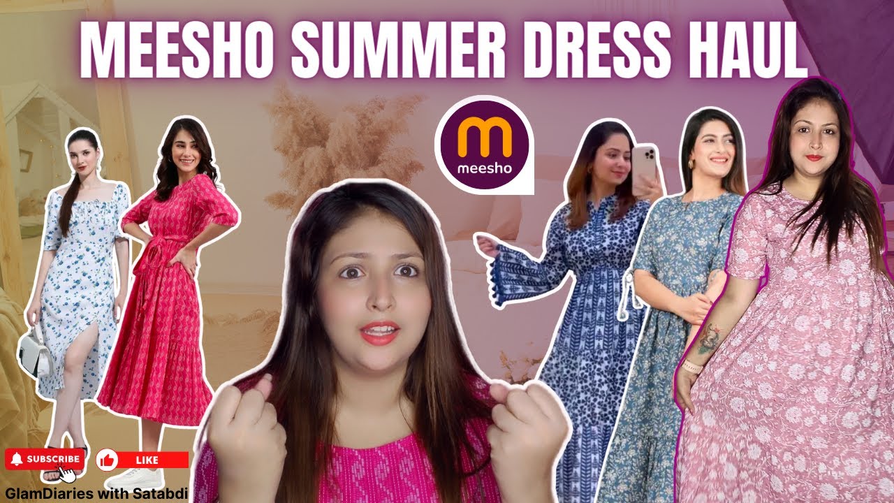 MEESHO SUMMER DRESS HAUL VIDEO | Trendy MEESHO Dresses Haul!💕 | Try On ...