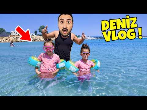 BAHAR BANU ALYA VE BABASI İLE DENİZ VLOG !! BU SENE İLK KEZ DENİZE GİRDİK !!