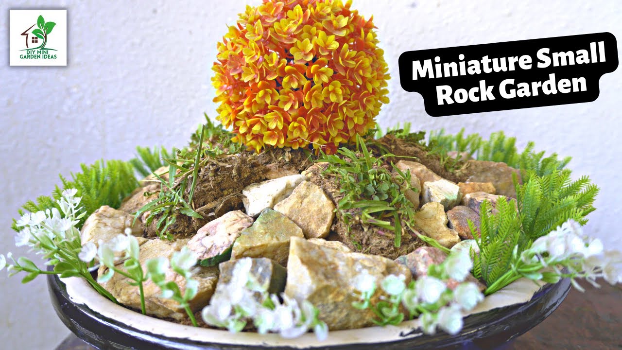 Miniature Small Rock Garden | Simple Rock Garden Ideas for Small Space ...