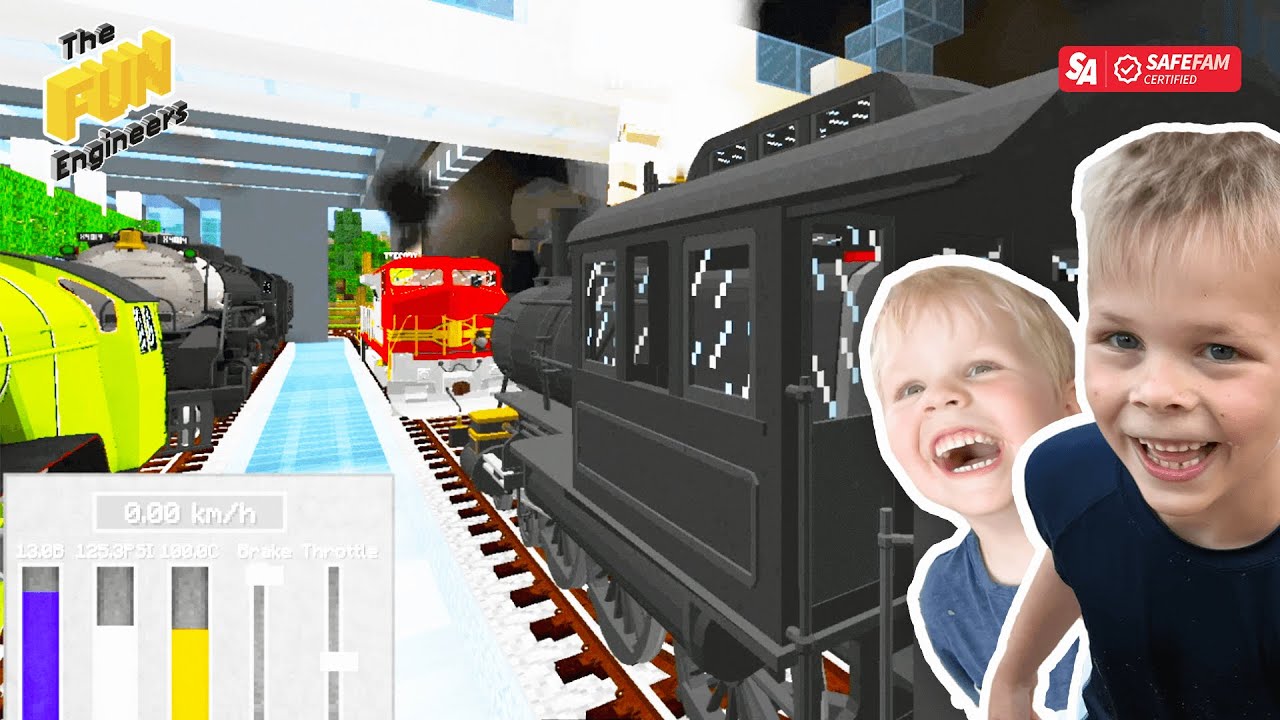 Learn to drive Trains in Minecraft! We're using the Immersive ...
