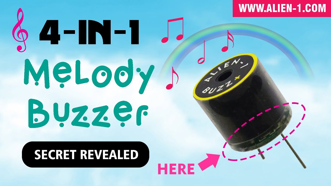 4-in-1 Melody Buzzer 多音效蜂鳴器 | passive to active | easy soldering ...