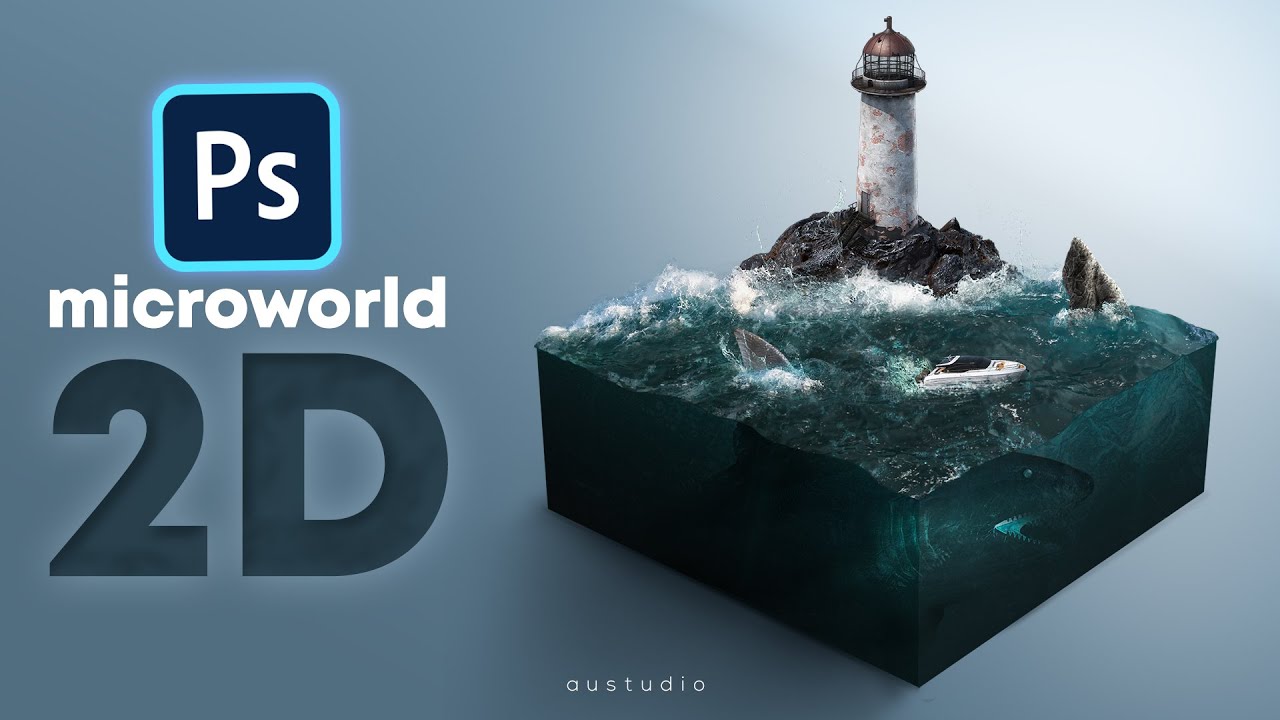 How I Create Microworld Creation in Photoshop | MEGALODON - YouTube