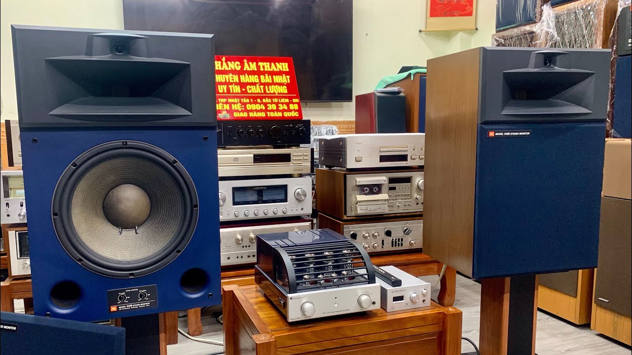 ( JBL 4428 Studio Monitor ) Đẹp XS + ( Amply PrimaLuna EVO 100 ) Full ...