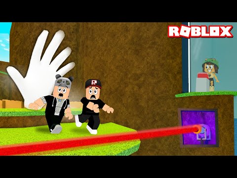 Monster Hand is After Us!! Finish the Course Without Getting Caught - Roblox Deathrun with Panda