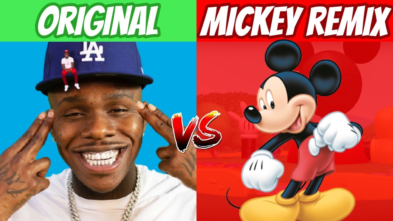 POPULAR RAP SONGS vs MICKEY MOUSE REMIXES! - YouTube