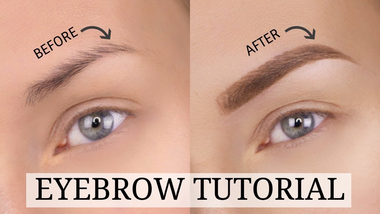 NATURAL BROW TUTORIAL FOR SPARSE BROWS | LASHES LOVE & LEATHER - YouTube