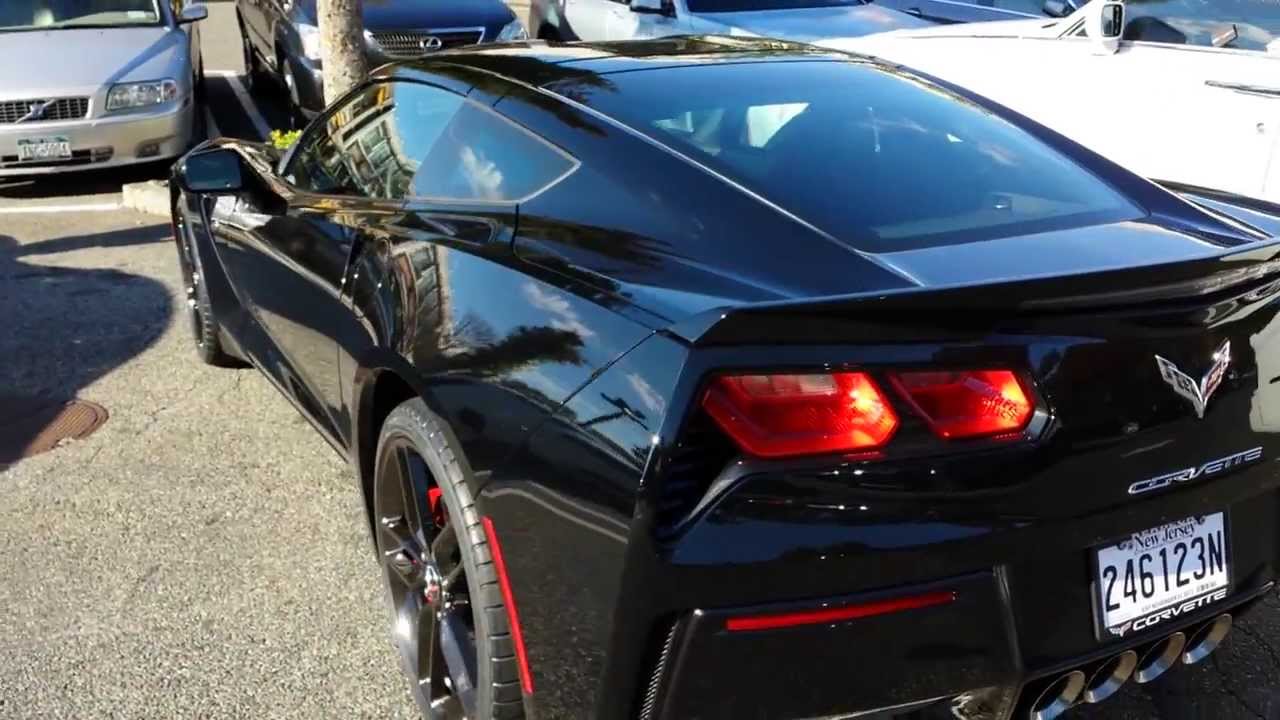 Black Chevrolet Corvette C7 Stingray - YouTube