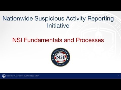 The Nationwide Suspicious Activity Reporting (SAR) Initiative (NSI ...