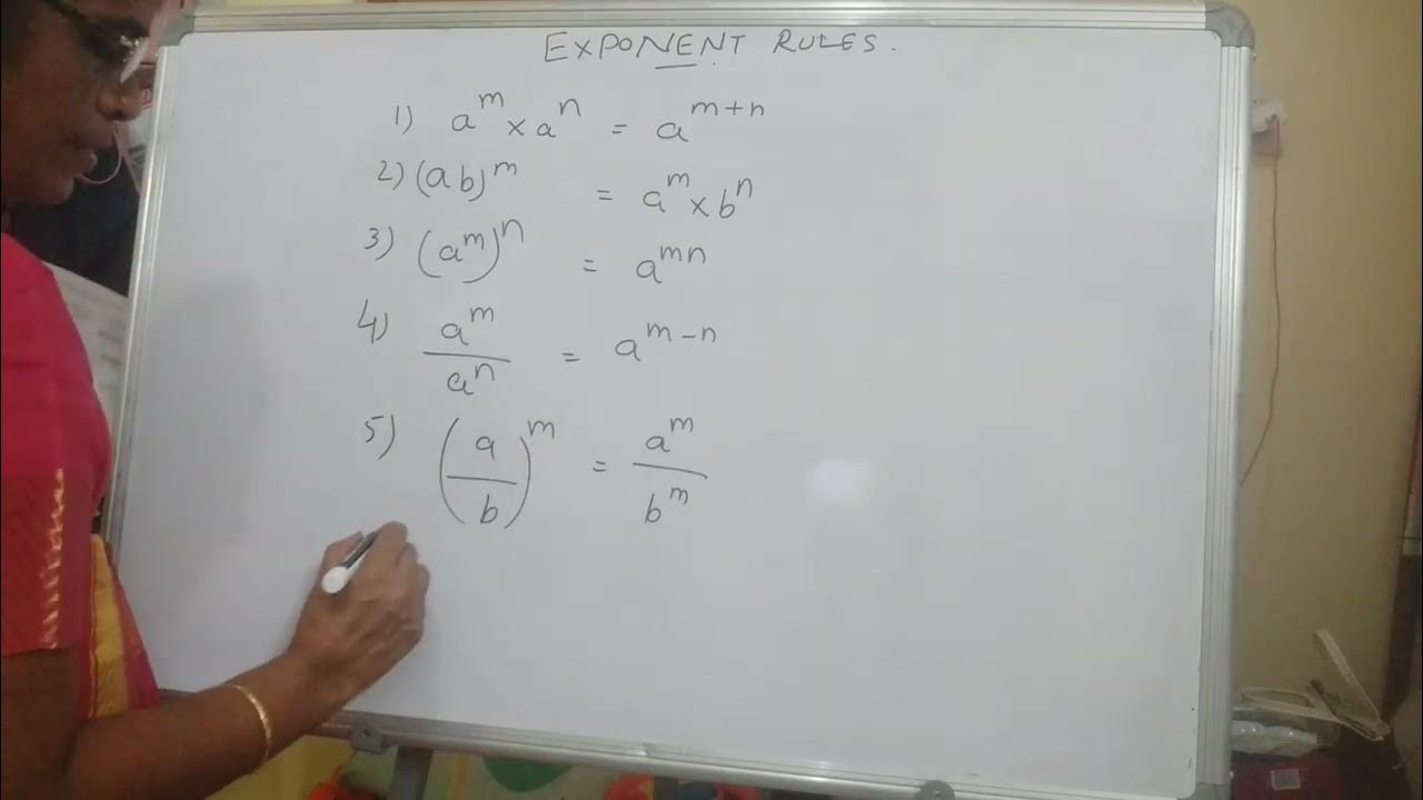 EXPONENT RULES - YouTube