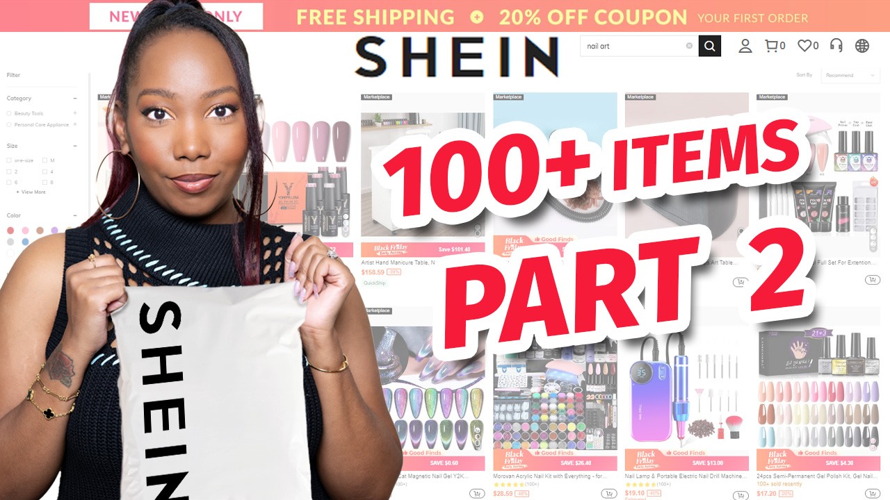 I Bought 100 Nail Products from SHEIN - (PART 2) - YouTube