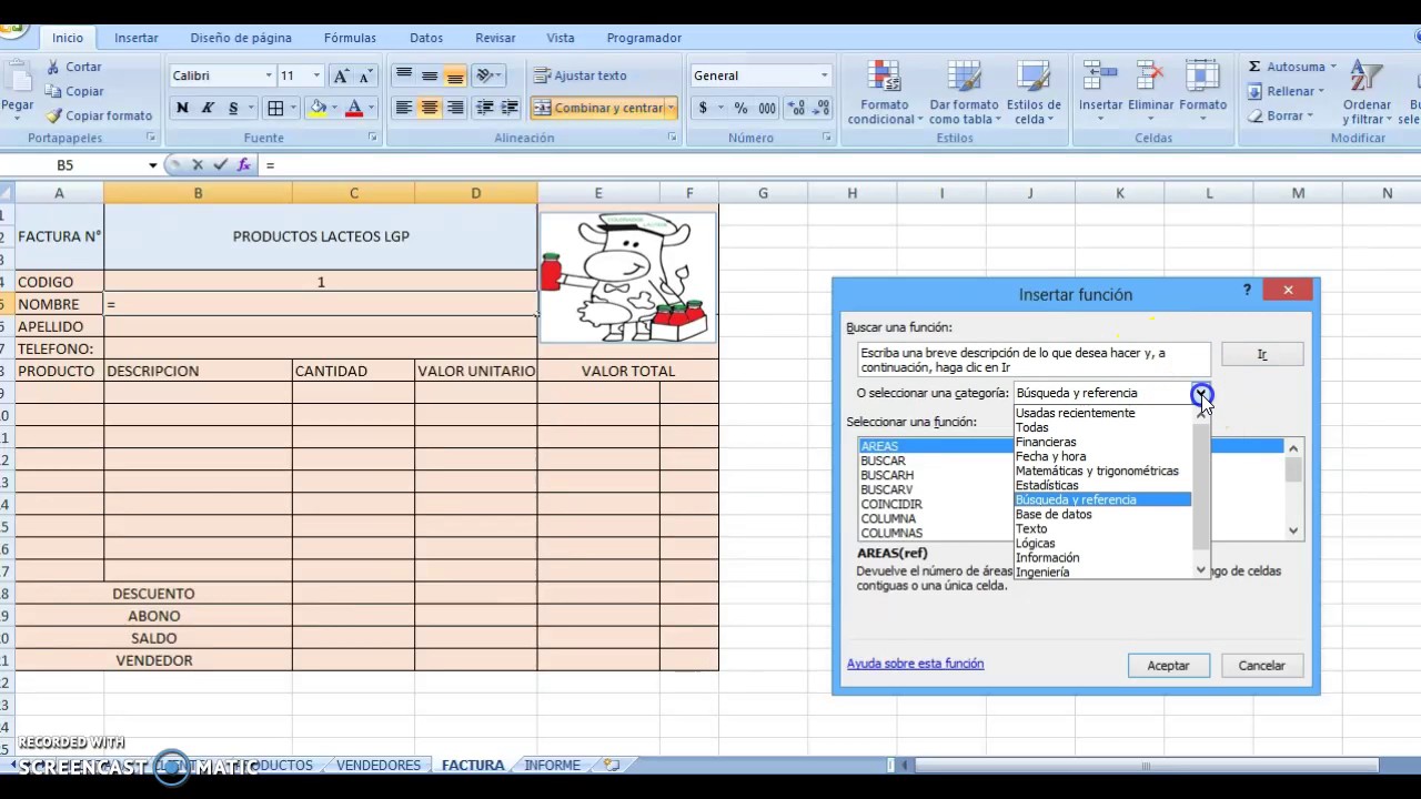 Como usar la formula BUSCARV en excel-nancy marin - YouTube