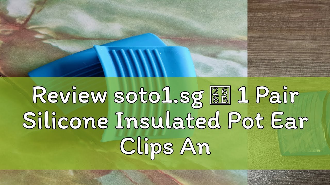 Review soto1.sg ♫ 1 Pair Silicone Insulated Pot Ear Clips Anti-skid ...