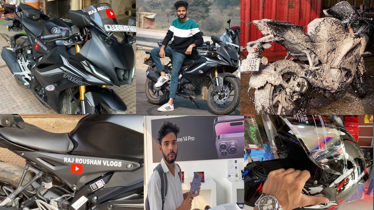 New Modification On My New Bike Yamaha R15 V4 | New Helmet Purchase Wow ...